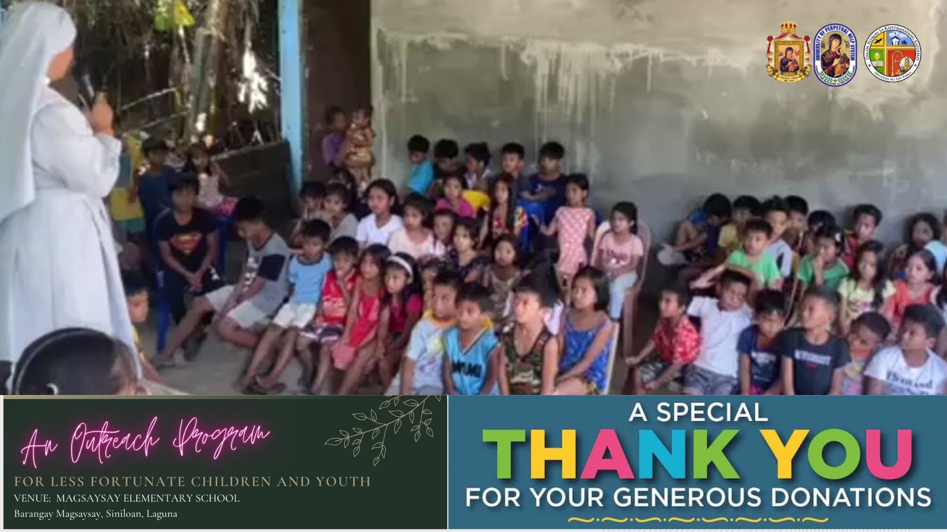 An Outreach Program For Less Fortunate Children And Youth - UPH Shrine